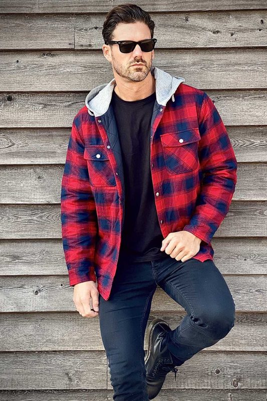 Mens Khaki Brown Trucker Flannel Lined Corduroy Jacket